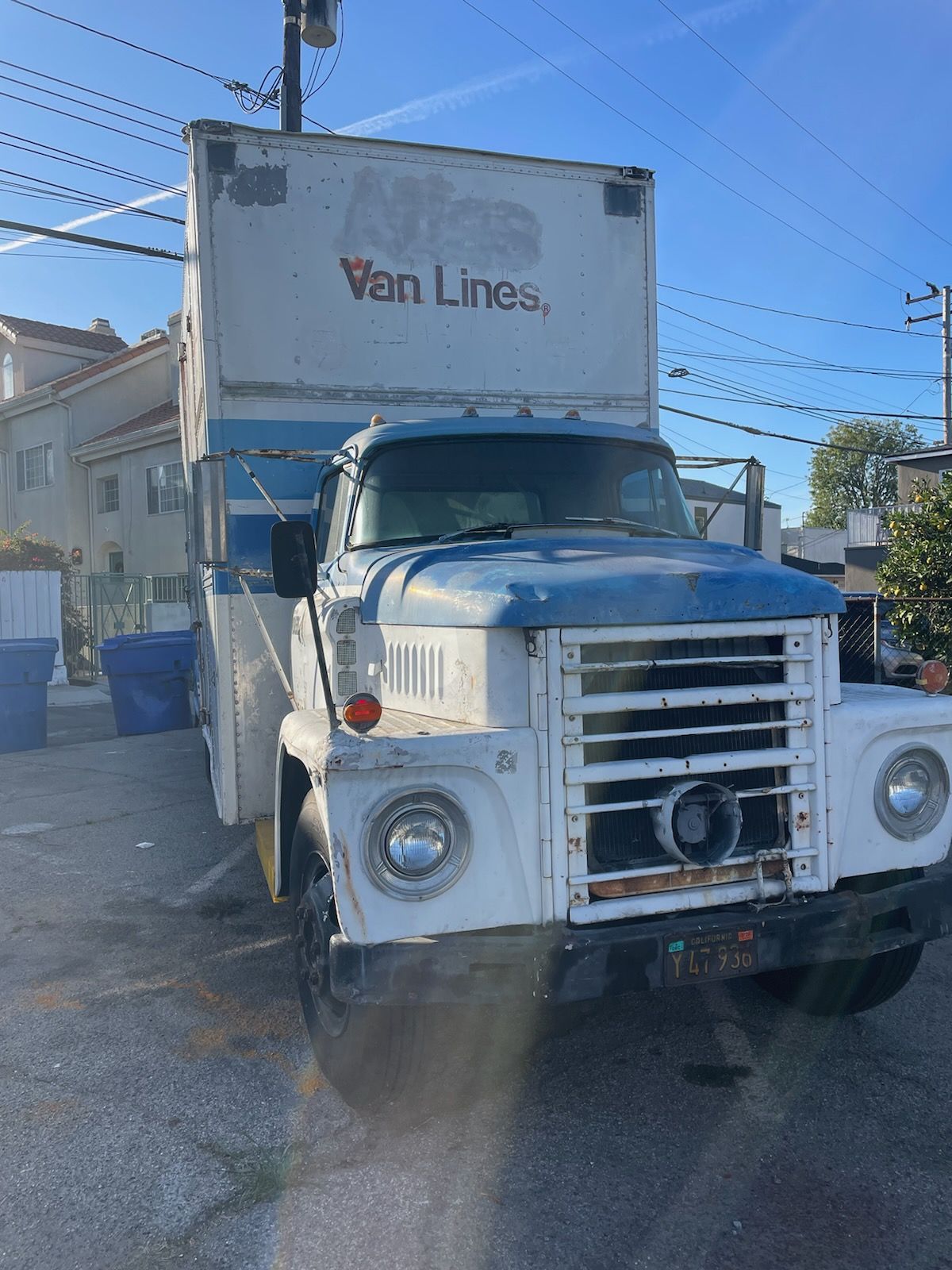 Sold - A Big, Blank Canvas: No-Reserve 1971 Dodge C-600 Moving Van ...