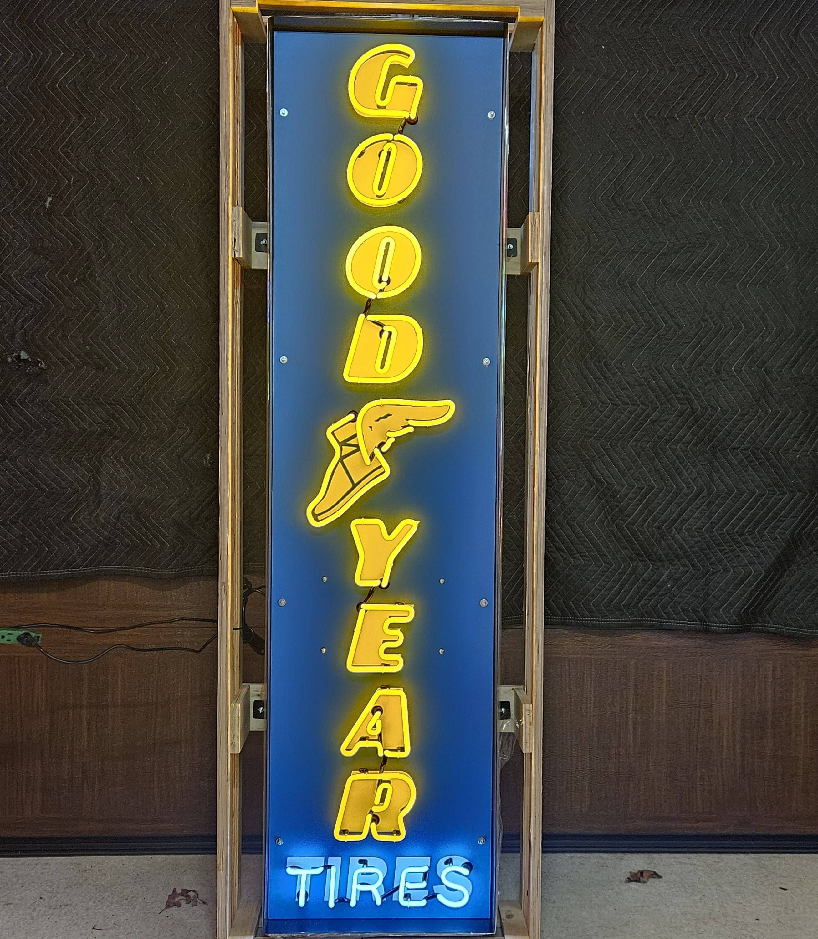 Sold - No-Reserve Goodyear Vertical Neon Sign - Hemmings.com