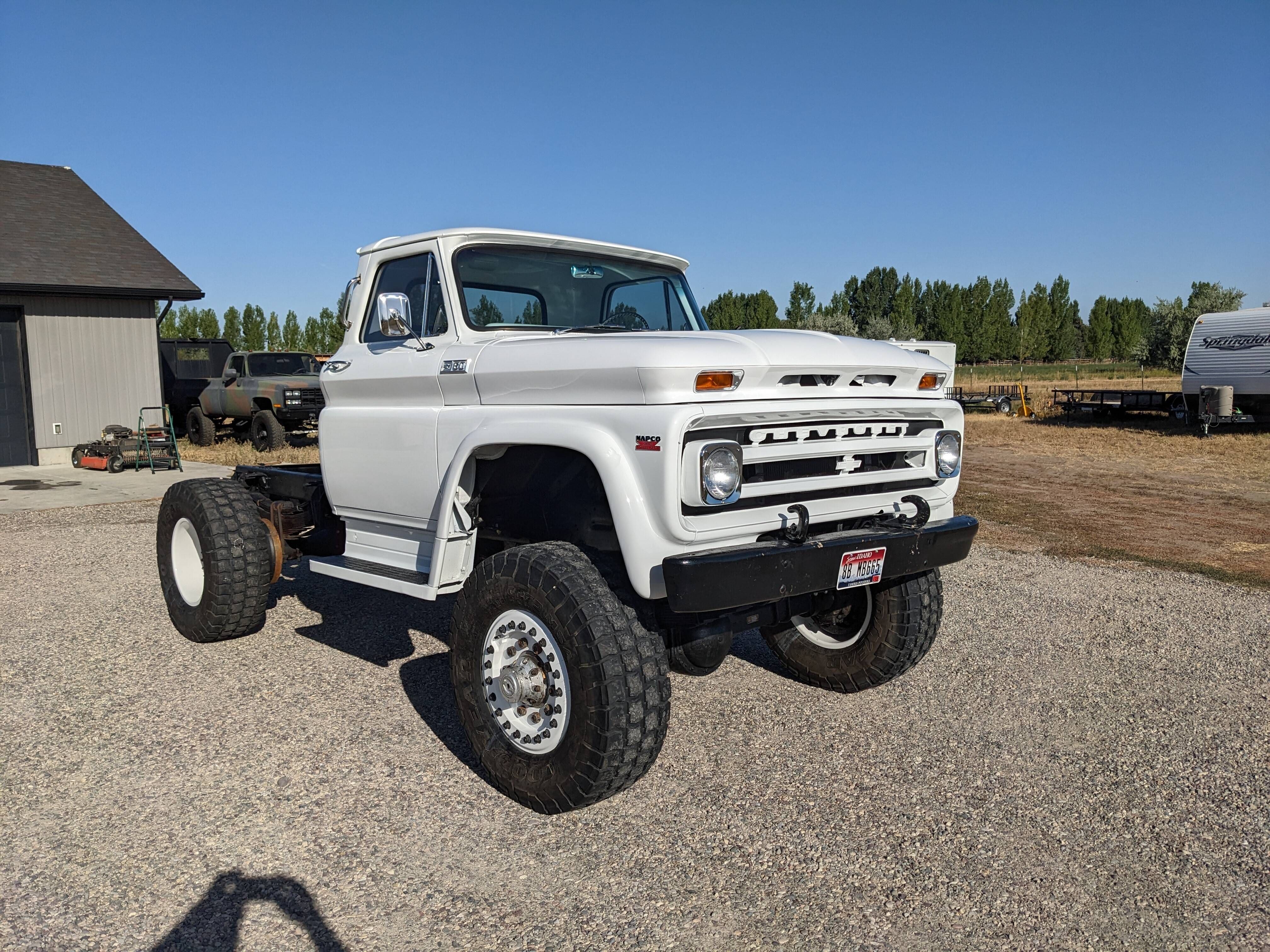 Sold - No-Reserve 1965 Chevrolet C60 Cab and Frame With Napco 4x4 ...