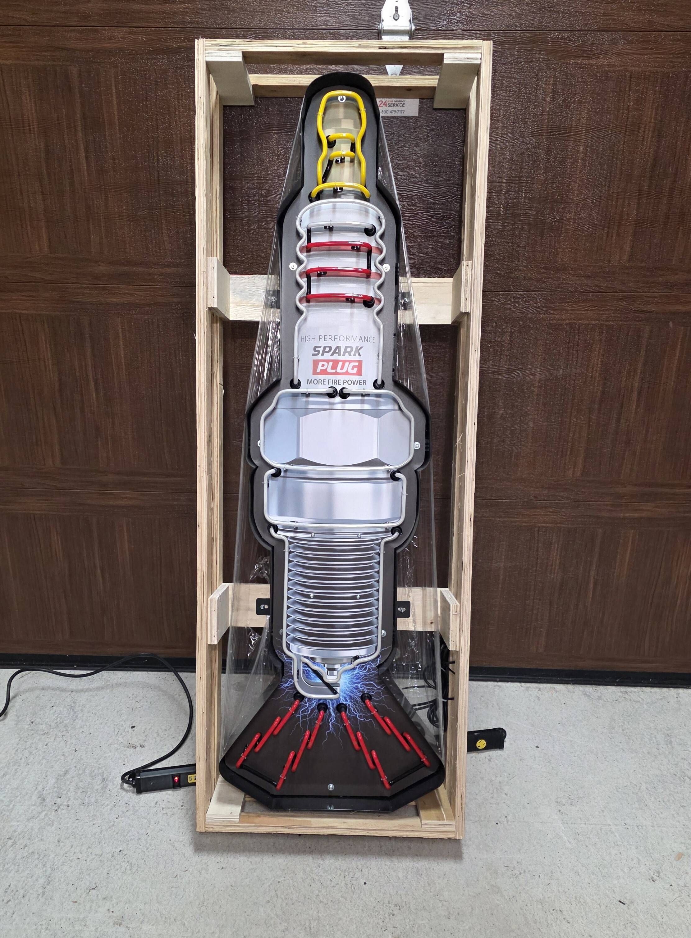 Sold - No-Reserve Spark Plug Neon Sign - Hemmings.com