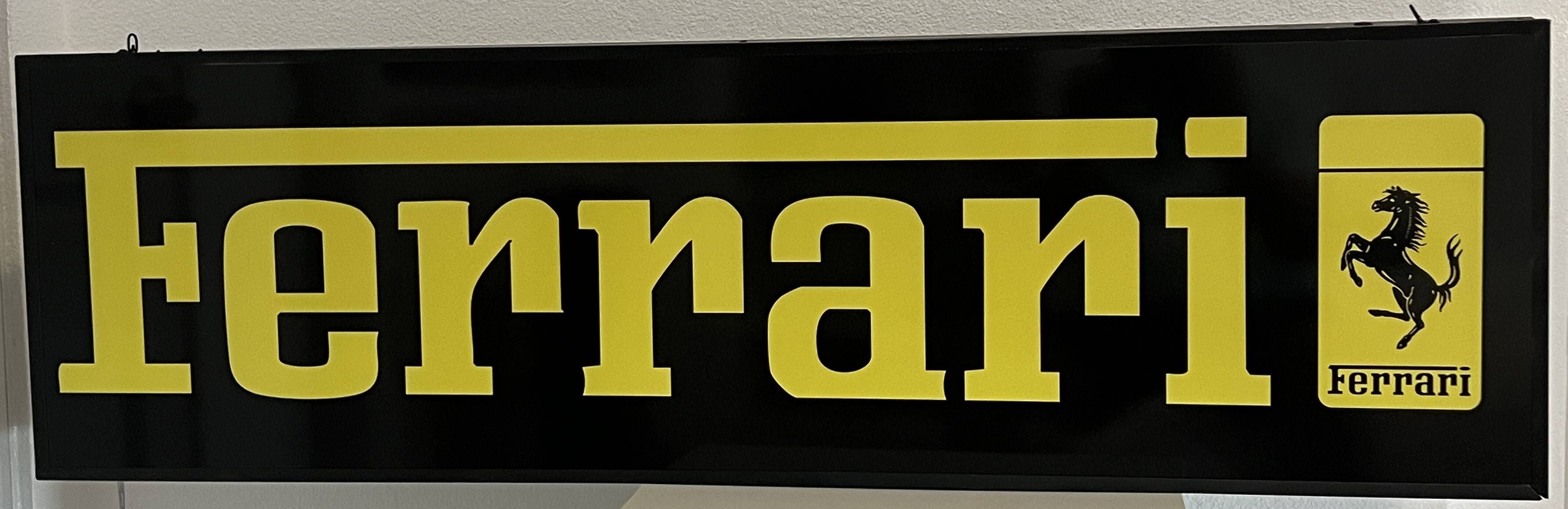 Sold - Circa-1970s Ferrari Backlit LED Dealer Sign - Hemmings.com