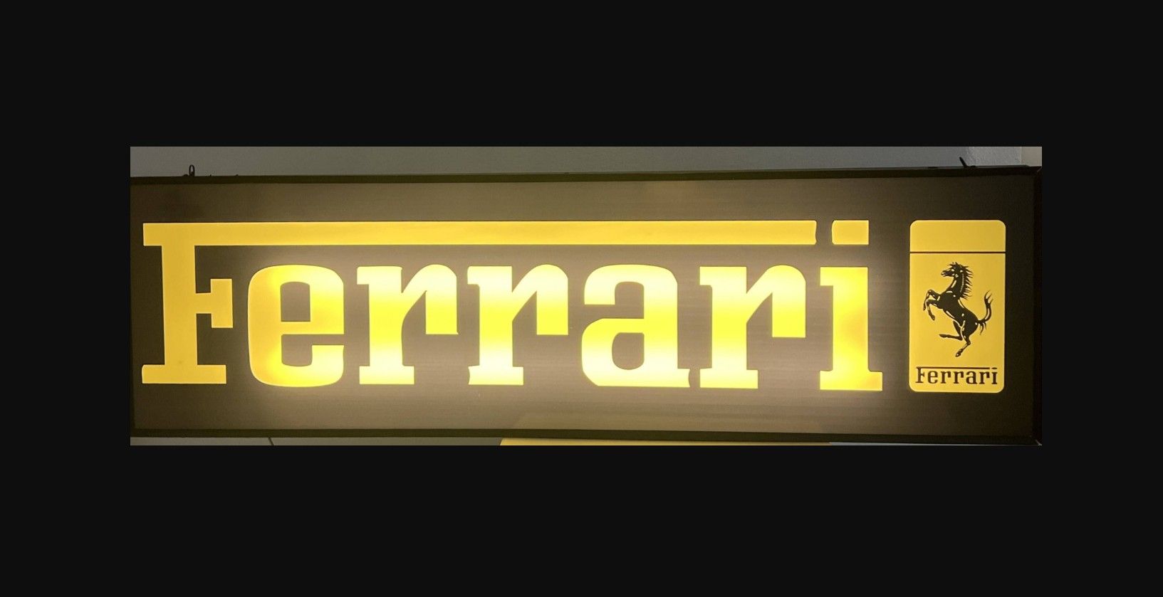 Sold - Circa-1970s Ferrari Backlit LED Dealer Sign - Hemmings.com