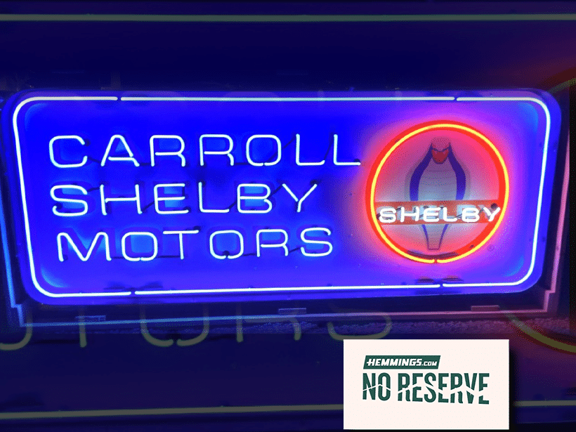 Sold - No Reserve 2025 Carroll Shelby Motors Neon Sign - Hemmings.com