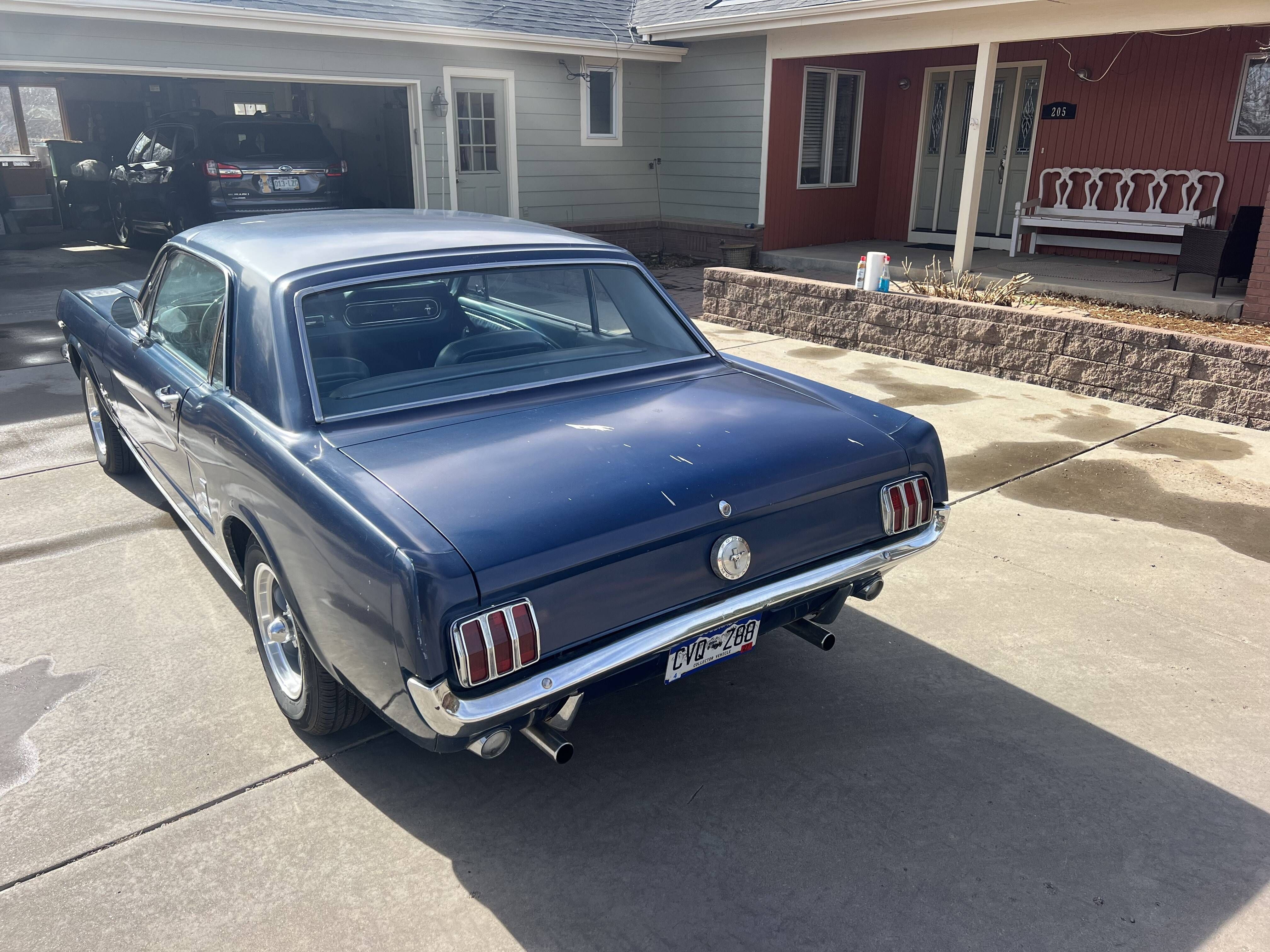 Nightmist Blue 1966 Mustang