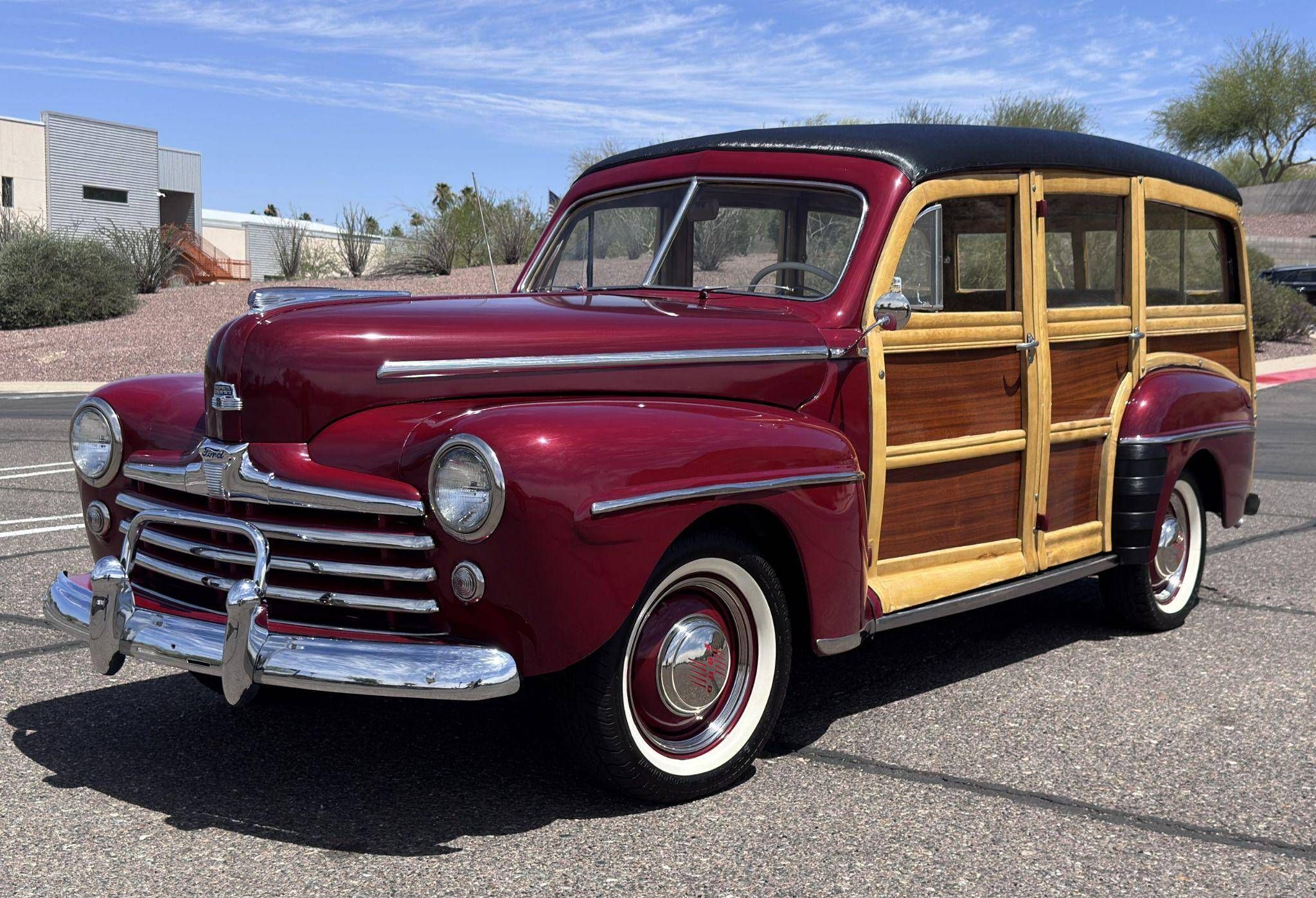 1948 Ford Super Deluxe Woody Wagon 239ci Flathead V8 with 3-Speed ...